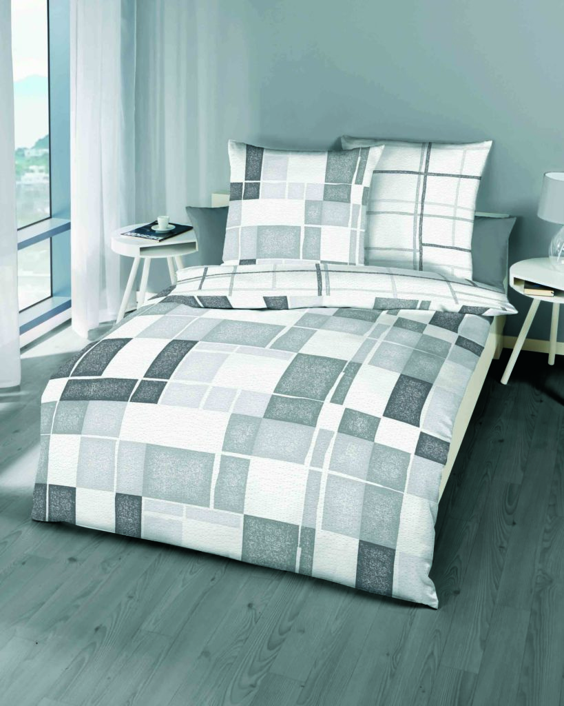 Kappel graues Karo - bettenrudigier.com